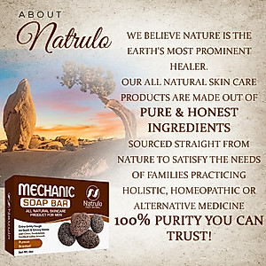 Men’s Natural Mechanic Soap for Hands & Body, 4oz Scented Pumice Soap Bar for Him – Extra Gritty Tough on Gunk & Greasy Grime – Quality Soap Handcrafted in the USA