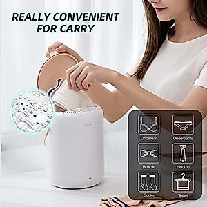 Portable Mini Washing Machine, Ozone & Blue Light Deep Clean Mini Washing Machine with Drain Basket for Underwear, Socks, Mini Small Portable Smart Timer Control Washer for Apartments, Dorms