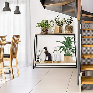 SpringSun Console Sofa Table, Entryway Table with 2-Tier Storage Shelves for Living Room, Bedroom, Balcony and Hallway