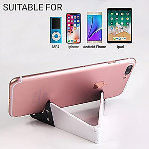 V Shape Phone Holder, Phone Stand Folable, Desk Phone Stand Holder, Phone Stand for Table, Mobile Phone Accessories (Purple)