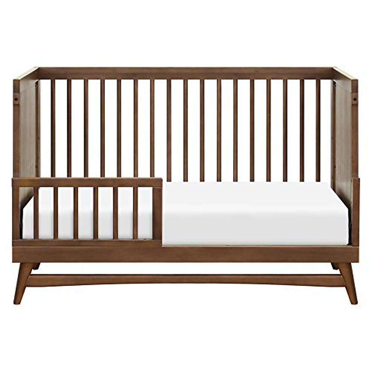 Babyletto Peggy 3-in-1 Convertible Crib with Toddler Bed Conversion Kit in Natural Walnut, Greenguard Gold Certified
