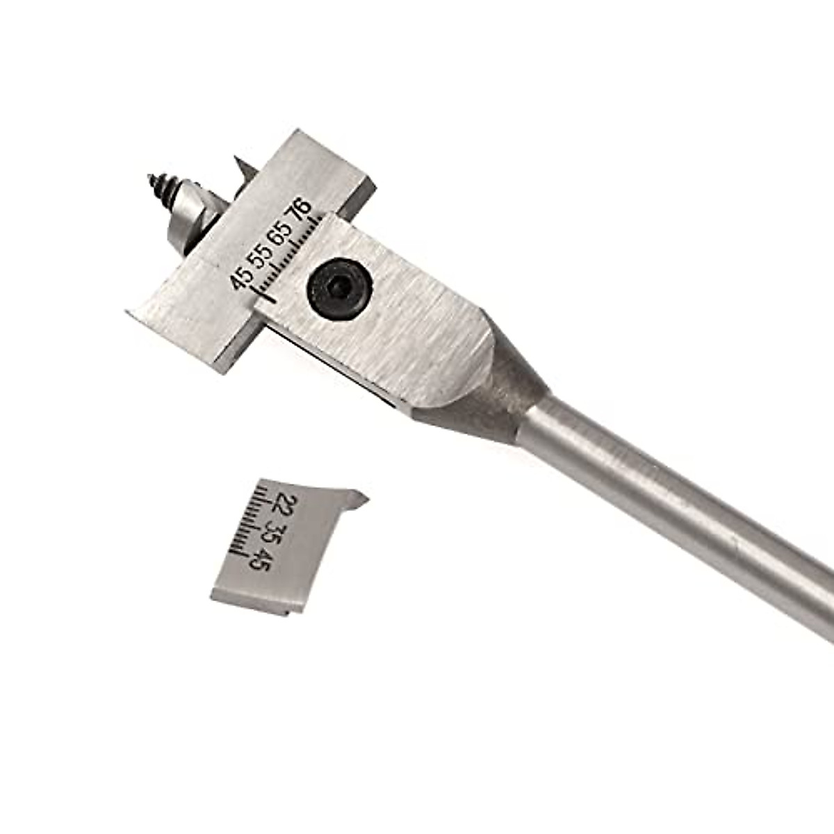 22-76Mm Adjustable Spade Bit Expansive Flat Woodworking Boring Drill Bit Set