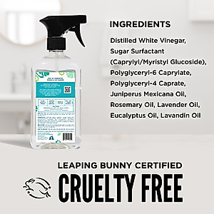 Aunt Fannie's All Purpose Bathroom Cleaner Vinegar Spray for Shower, Tub, Toilet, Tile, Sink and Fixtures, 16.9 Ounces (Single)