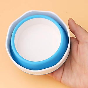 2 Pcs Collapsible Paint Brush Washer, Portable Silicone Washing Bucket Brush Holder Cleaner Painting Water Cupfor Watercolor Acrylic Oil Painting