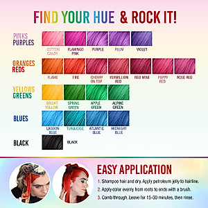 Punky Fire Semi Permanent Conditioning Hair Color, Non-Damaging Hair Dye, Vegan, PPD and Paraben Free, Transforms to Vibrant Hair Color, Easy To Use and Apply Hair Tint, lasts up to 25 washes, 3.5oz