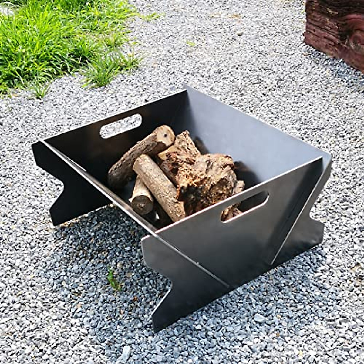 Nuwovwo Outdoor Wood Burning Fire Pit Set - Easy Assembly