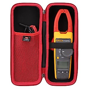 FBLFOBELI EVA Hard Carrying Case for Fluke 376/374/ 375FC 1000A Ac/Dc TRMS Wireless Clamp W/Iflex, Portable Shockproof Storage Bag(Case Only)
