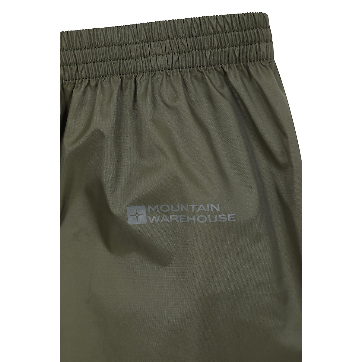 Mountain Warehouse Pakka Mens Waterproof Rain Over Pants - Breathable Khaki Medium