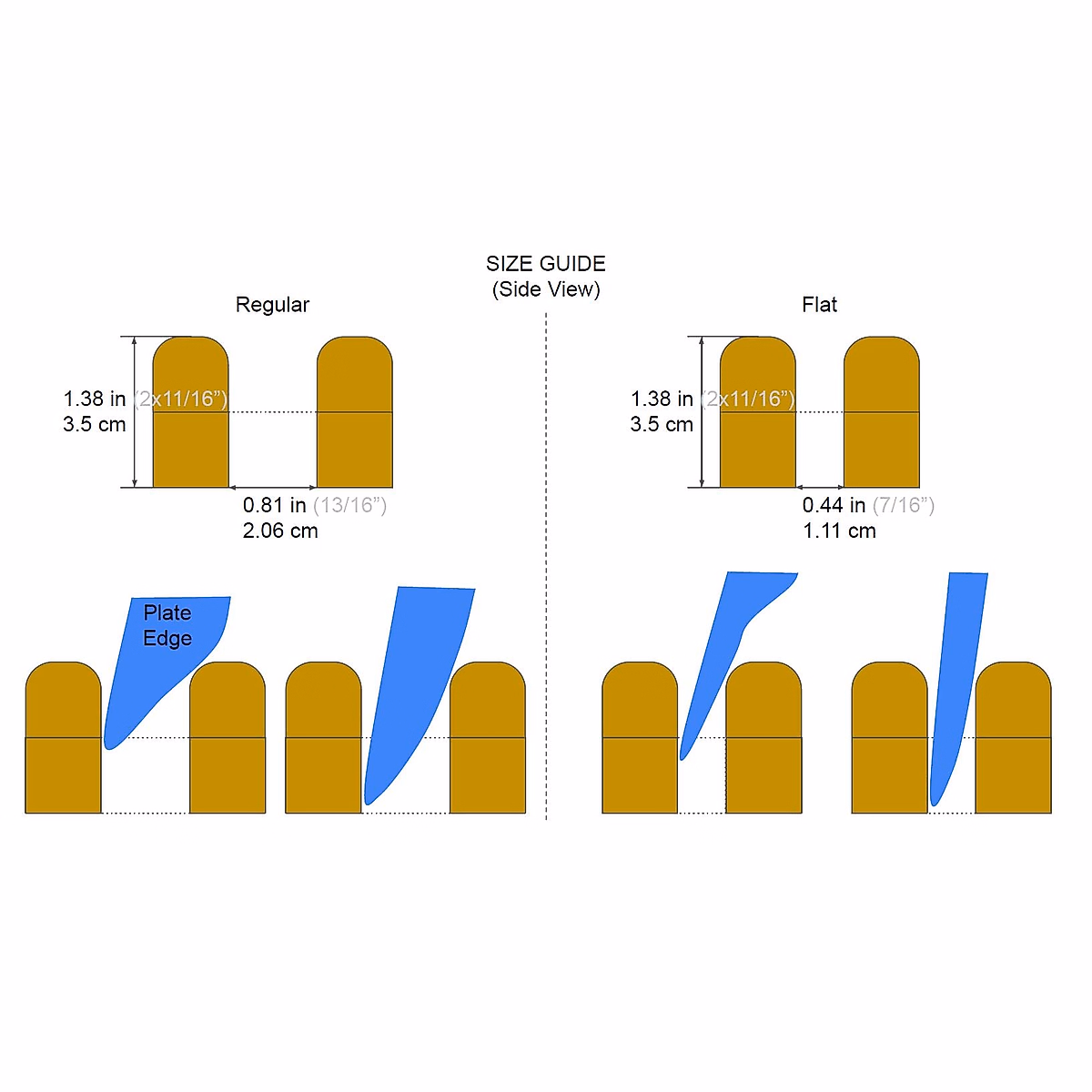 Stock N Wares Bamboo Dish Rack, Regular(0.8" Holder Width 10 Slots), Stylish Low Profile Plate Stand, Dish Drying Rack, Cabinet Plate Stand, 15.56" Lx10 Wx1.38 H (39.53cmx25.40cmx3.49cm)