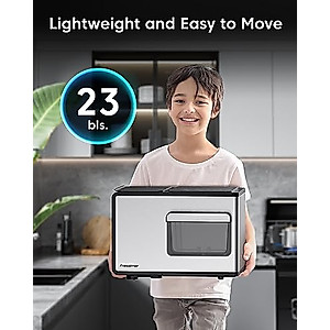 Freezimer Dreamice X3 | Nugget Ice Maker Machine Countertop Sonic Ice Kid Friendly | Pebble Ice Maker Chewable Soft Ice | Self Cleaning | 40lbs/24h