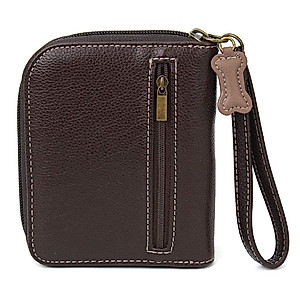 Chala Handbags Corgi Zip-Around Wristlet Wallet, Dog Mom