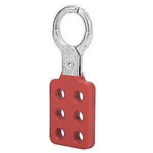Sonew 10pcs Lockout Tagout Hasp, Safety Aluminium Insulation Padlock Hasp for Multiple Management, Insulated Lock Hasp with 6 Holes Interlock, 1in Inside Jaw Diameter