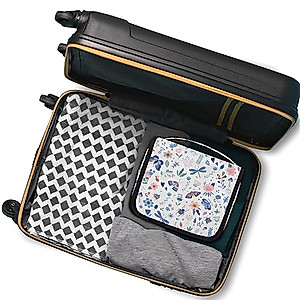 POFATO Butterfly Dragonfly Insect Pattern Travel Toiletry Bag Cosmetic Makeup Bag for Women Men Hanging Hook Wash Toiletries Portable Toiletry Bags Organizer