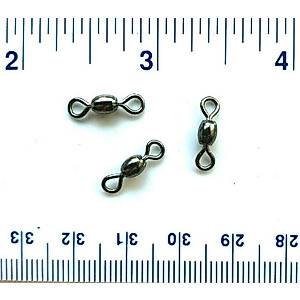 1000 Gerry's Tackle Black Crane Fishing Swivels Size 5 (74 lbs. Test) - Bulk swivels