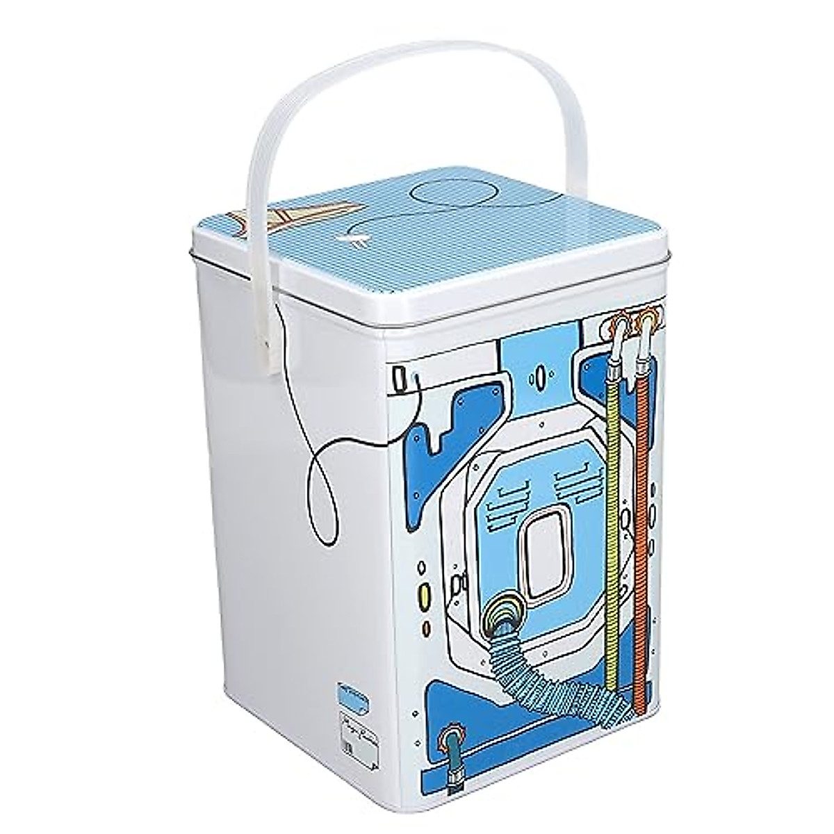 jerss Powdered Laundry Detergent Container Machine Storage Bucket Storage Box Modeling Packing Box Snacks Washing Powder Household Pottery Wheels Accessories