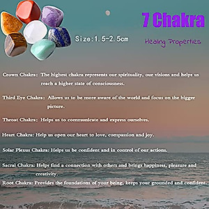 Fluorite Aquarium Gravel Rocks Natural Tumbled Healing Crystal Chips and 7 Chakra Tumbled Polished Natural Healing Crystals Stones Bulk Stones Crystal