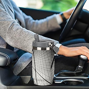 SYJTGDE Large Capacity Car Cup Brooklyn Bridge Fashionable Upgrade Car Cup Advanced And Beautiful Travel Cup