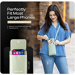 Claasico Womens Crossbody Wallet & Phone Case | iPhone/Samsung/LG Magnet Cell Pouch & Handbag