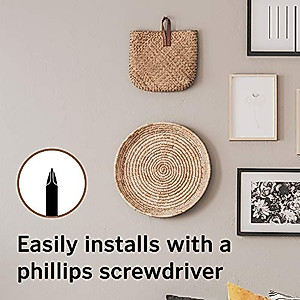 National Hardware N260-126 Bearclaw Hangers Double Headed Screws for Multi Purpose Wall Hanging Projects Up to 30 LBS in Drywall, Black Oxide