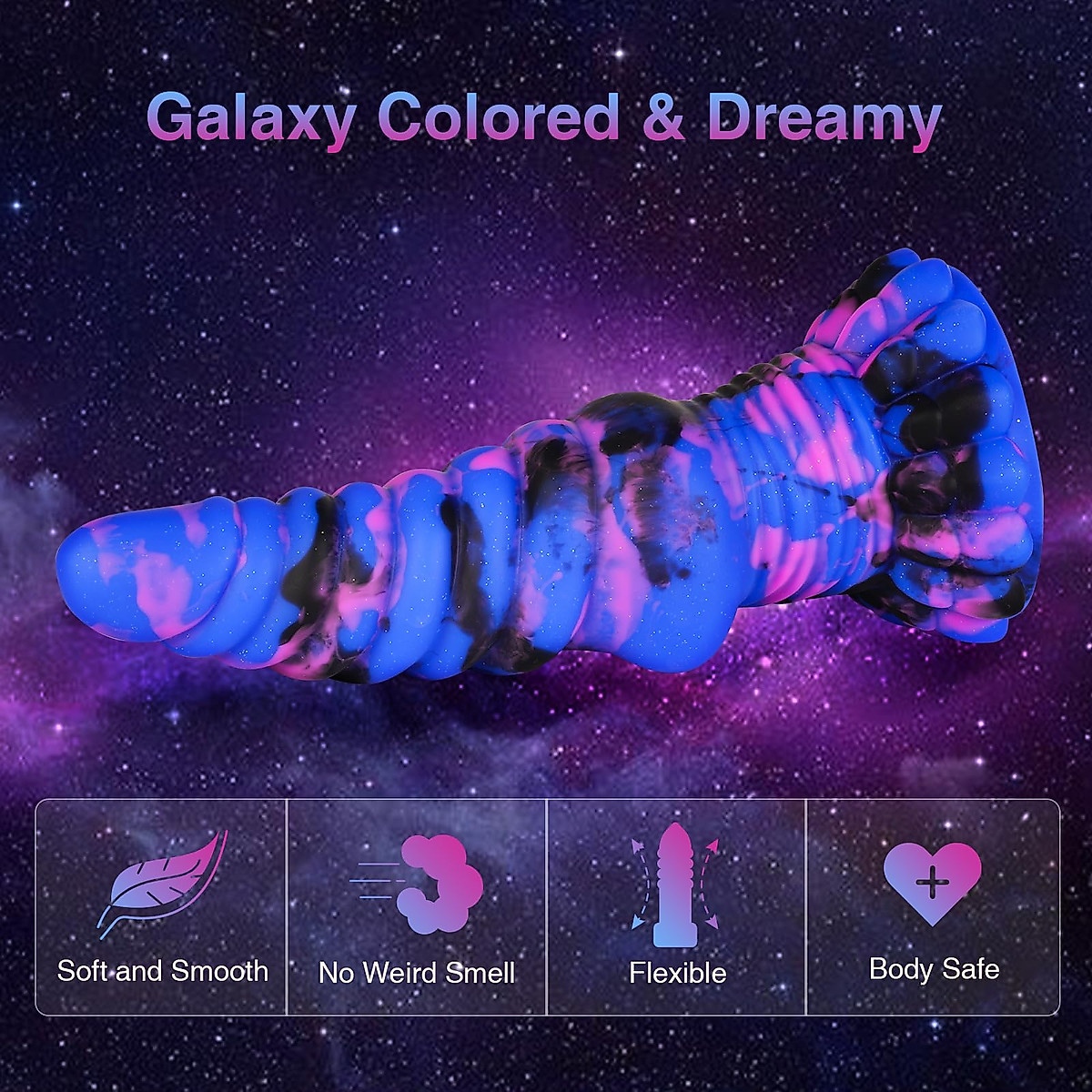 Huge Thick Big Monster Dildo, Silicone Fantasy Dragon Dildo with Suction Cup for Anal Prostate Massage, Large Knot Dildo Sex Toys for Women Men Pop, 8.7" Realistic Bad Boy