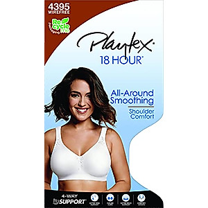 Playtex womens 18 Hour Seamless Comfort-flex Wire-free bras, Light Beige, 44C US