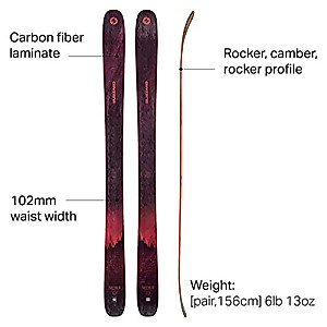Blizzard 8A007100001 Women's Sheeva 10 All-Mountain Freeride Red Skis, 172