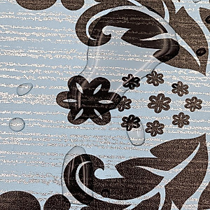 Yifely Black Damask Furniture Paper Self-Adhesive Shelf Liner Night Stand Decor Sticker 17.7 Inch by 9.8 Feet