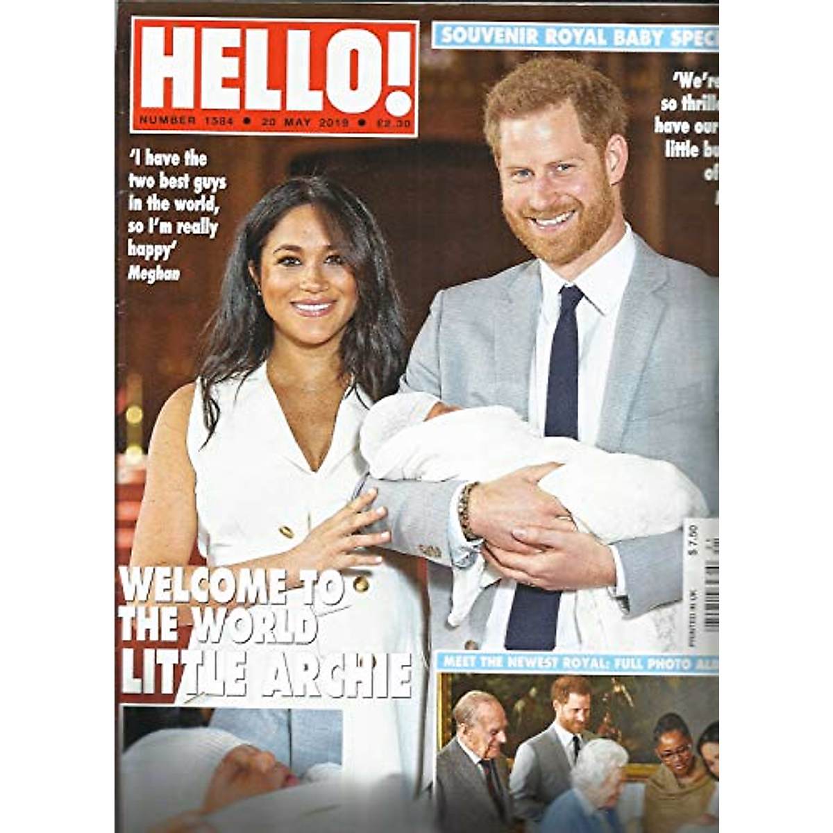 HELLO! MAGAZINE WELCOME TO THE WORLD LITTLE ARCHIE MAY, 20th 2019