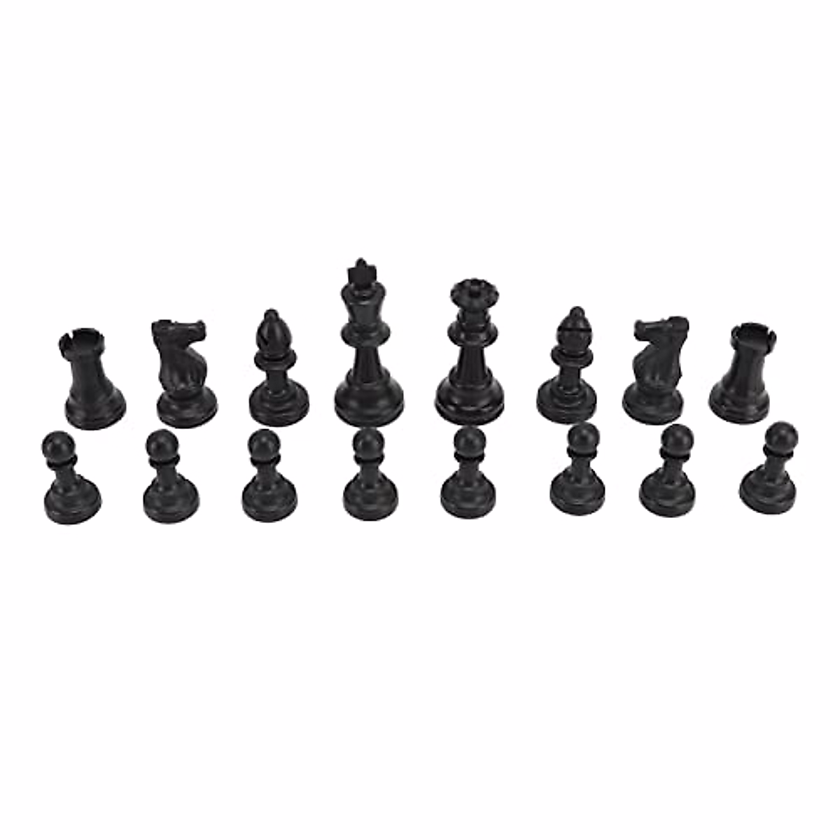 DAUERHAFT International Chess Set, 32Pcs Chess Pieces Portable PU Leather Chessboard Chess Set with Storage Bag, Non Slip Bottom Board Game Set, for Outdoor Camping
