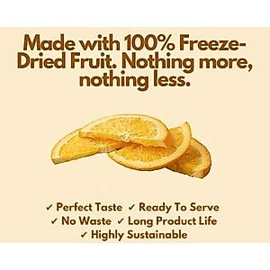 Mixologist's Garden Dried Orange Slices - Drink Garnish - Cocktail Garnish - Freeze-Dried, Not Dehydrated for superior flavor (20+ Drinks per bag)