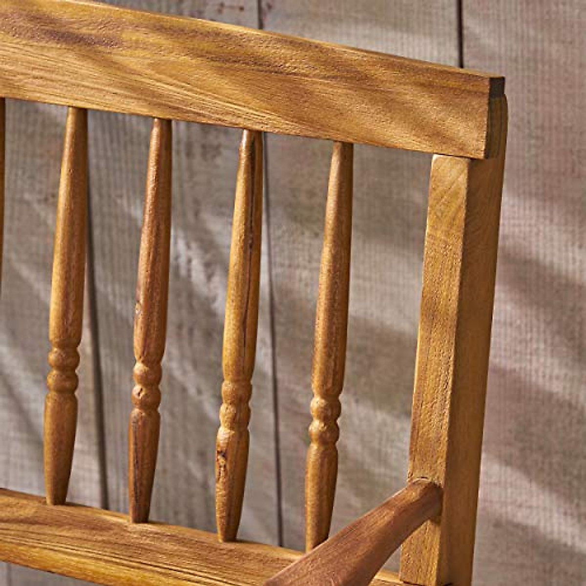 Christopher Knight Home Cody Outdoor Acacia Wood Bench with Shelf, Teak Finish