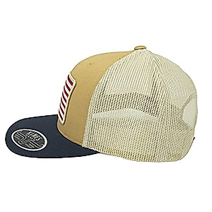 Kimes Ranch Adjustable Snapback Hat American Trucker/Work Wear Brown