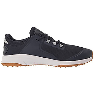 PUMA GOLF Men's Fusion Grip Extra Wide Golf Shoe, Puma Navy-Puma Silver-Quiet Shade, 13