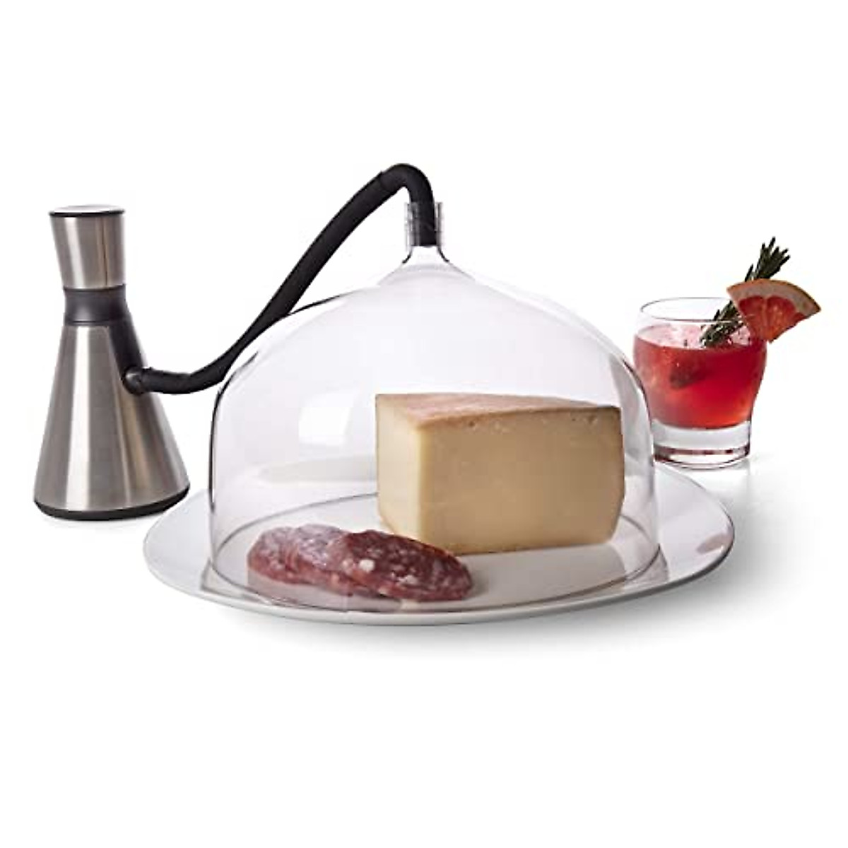 Smoking Gun with XL 7-1/4" Dome- Hot Cold Portable Smoker Infuser Kit for Indoor Outdoor Use- Smoke Meat Cheese Cocktails Faster than Smoker Box, Large Dome Has Greater Capacity, Holiday Electric Gift