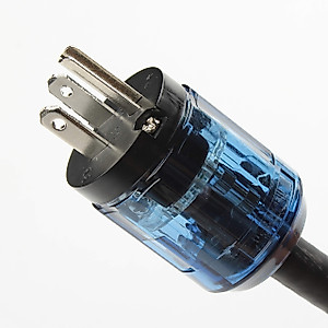 HiFi Audiophile Power Cord HiFi Audio AC Power Cable Power Cord US Plug 1.5 Meters 4.9feet