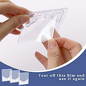 Adhesive Shower Curtain Rod Holder, 6 Pcs Transparent Shower Rod Tension Holder for Wall, No Drilling Shower Pole Holder Wall Mount Shower Curtain Brackets