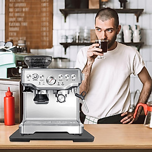 Appliance Slider 360° Rolling Tray for Coffee Maker Bamboo Coffee Pot Slider Tray for Countertop Rotation Sliding Tray with Wheels, Kitchen Appliances Mat Easily from Under The Cabinet (12.79"×15.75")