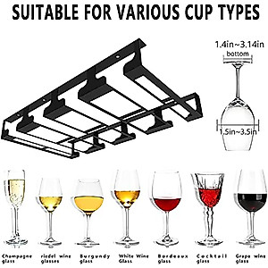 Household Wine Glass Rack, Wine Cabinet Goblet Rack, Wine Glass Rack, Wine Rack Hanging Rack 2 Packs