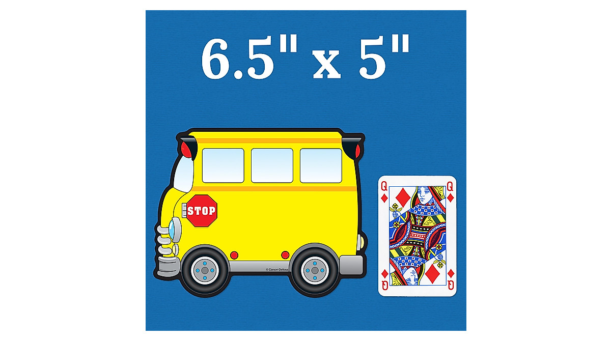 Carson Dellosa School Bus Colorful Cut-Outs 36 Pcs Set