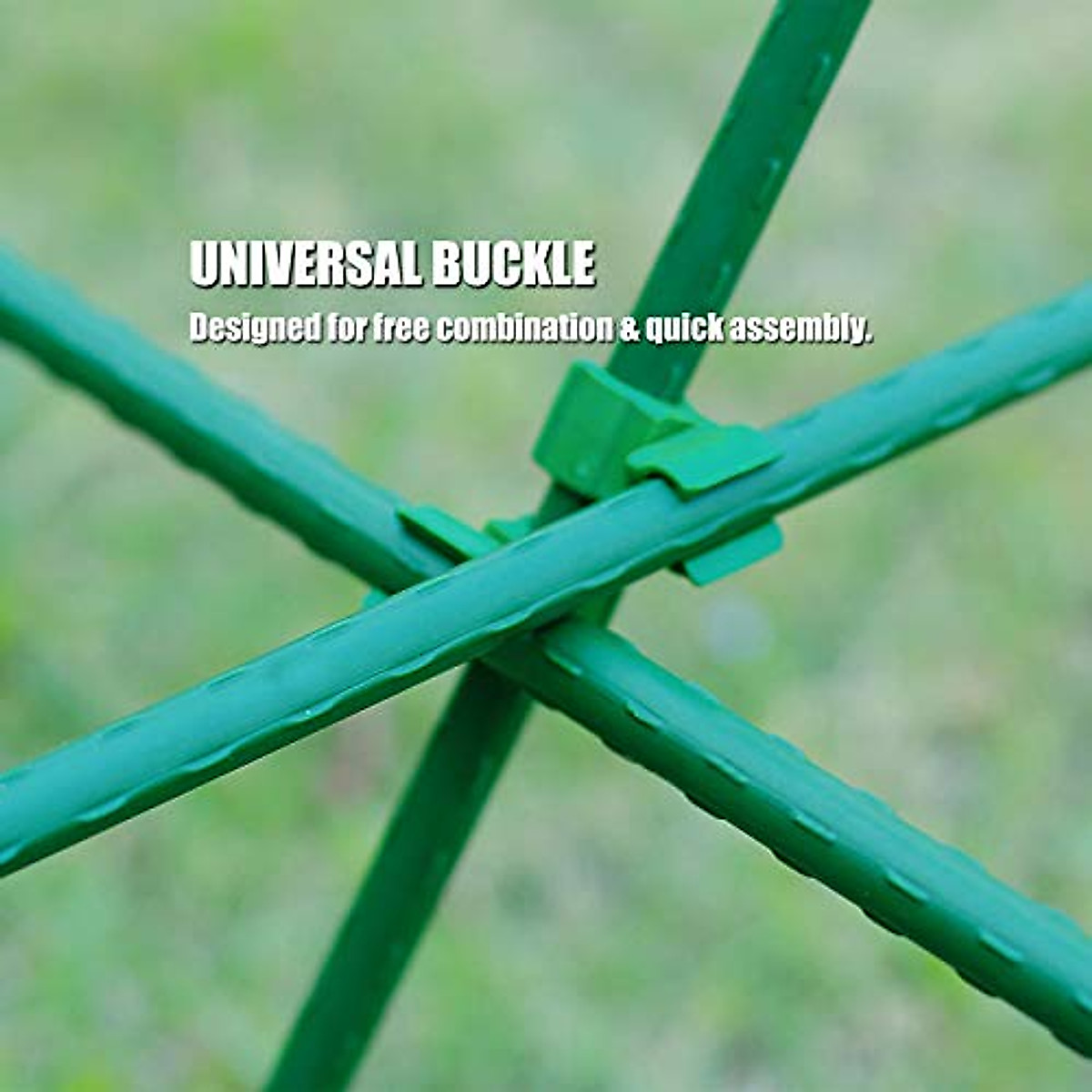 Orgrimmar 26 PCS 48" Garden Support Stakes Plastic Coated Deformable Climbing Plant Trellis Plant Climbing Frame for Tomato Cucumber Eggplant Vine Vegetable (48 Inch)