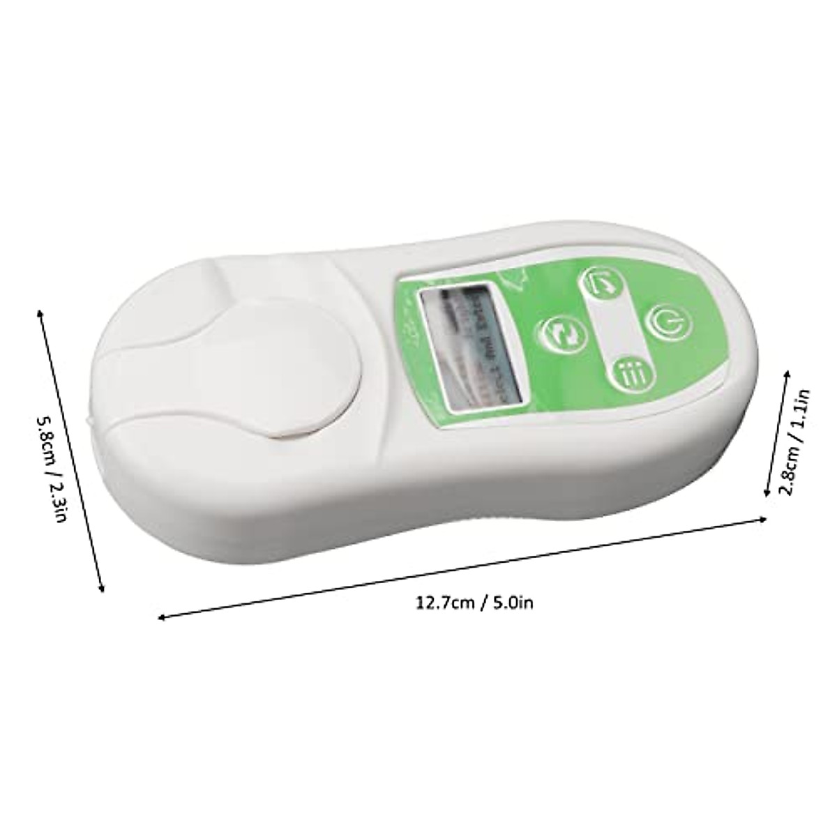 Brix Meter Refractometer, Portable Digital Brix Refractometer, Brix Content Tester with ATC for Fruit Beverage Sugar Content Measuring