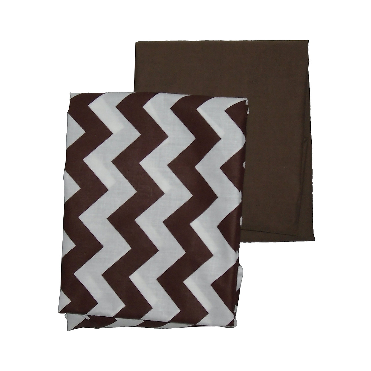 Baby Doll Bedding Chevron Round Crib Sheet Set, Pink, 2 Piece