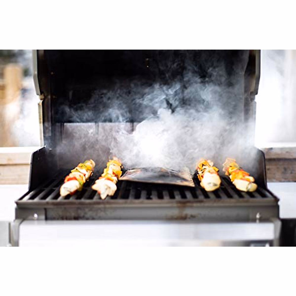 The Smokist BBQ Smoking Pouch for The Grill, Stainless Steel, with Wood Smoking Chips (Hickory Wood)