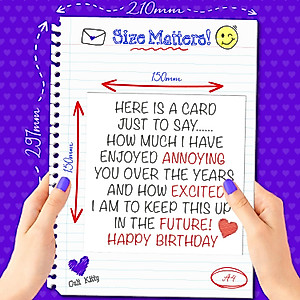 Cult Kitty Funny Birthday Card - Enjoyed Annoying - Humorous Greeting Card for Her or Him