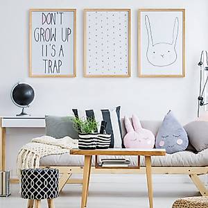 euwazram Rustic Oak 16x24 Frame - Single Frame, 16 x 24 Poster Frame for Artwork, Puzzles, Photos and Movie Posters Picture Frames