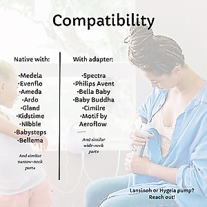 Breastmilk Chiller Reusable Storage Container by CERES CHILL | Cooler - Keeps Milk at Safe temperatures for 20+ Hours | Bottle Connects w/Major Pumps, 12 to 34oz (1 Chiller, Don’t Call Me “Hon” Plum)