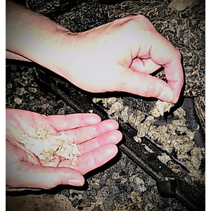 Gas Fireplace Logs ~ Glowing Ember's ~ Premium Rock Wool ~ 3 1/2 Ounces ~ Convenient Storage Hanging Hole ~ Vented Natural Gas Or Liquid Propane Fuels Friendly