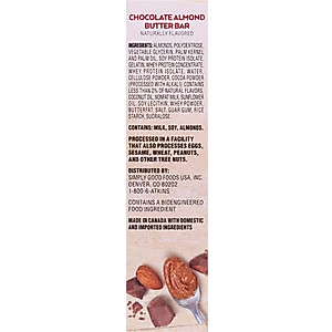 Atkins Chocolate Almond Butter Protein Meal Bar, Keto Friendly, 5 Count