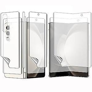 BYIUIHS [2 Sets 8PCS] Matte Screen Protector for Z Fold 5 ,Soft TPU Film Ultra-Thin Anti-Glare Screen Protectors for Samsung Galaxy Z Fold 5 2023 ,2 PCS Outside+2 PCS Inside Screen+2 PCS Back Cover+2 PCS Side film