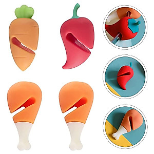 Cabilock 12 Pcs Lid Rack Lid Holder for Pots Spill Proof Lid Pot Rest Soup Pot Lid Holder Pans Lid Stand Pot Lid Stand Silicone Pot Lid Lifters Pan Lid Holder Silicone Cover Cute